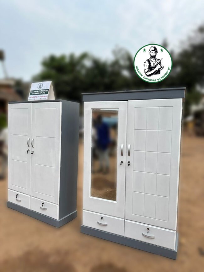 Simple Movable Wardrobe - Nsambya Furniture Workshop